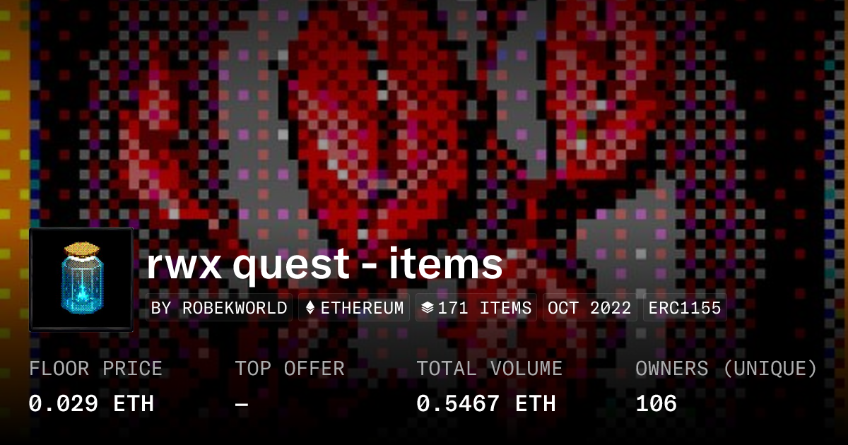 rwx quest - items - Collection | OpenSea