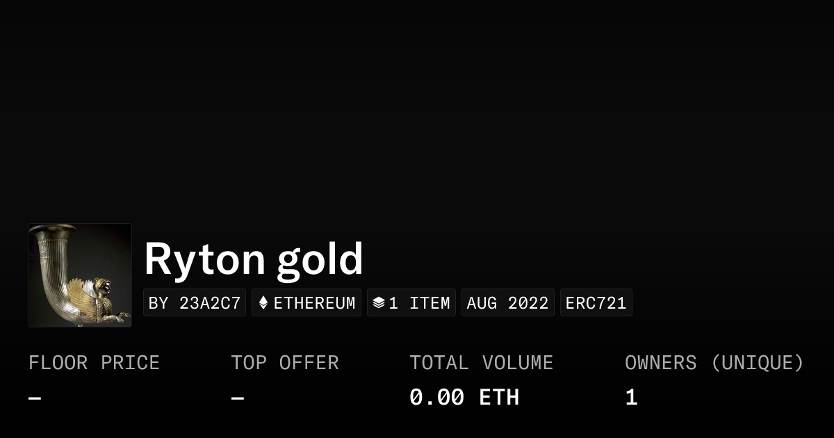 Ryton gold - Collection | OpenSea