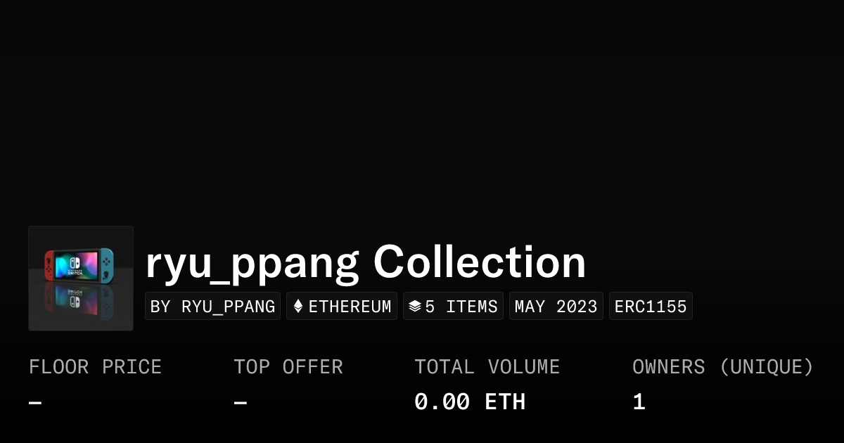 ryu_ppang Collection - Collection | OpenSea
