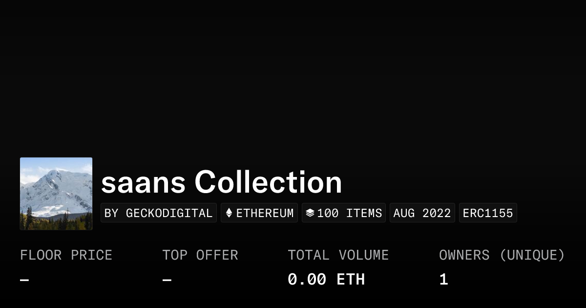 saans Collection - Collection | OpenSea