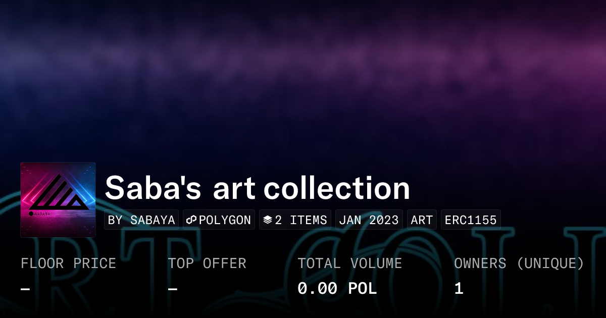 Saba's art collection - Collection | OpenSea