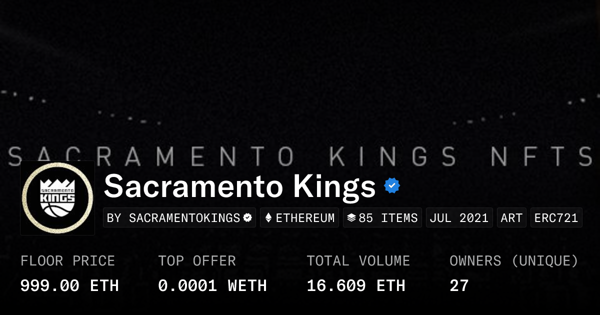 Sacramento Kings - Collection | OpenSea