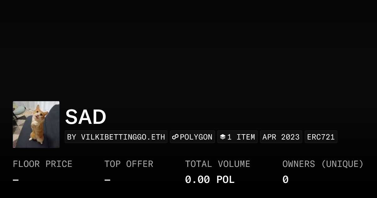 SAD - Collection | OpenSea