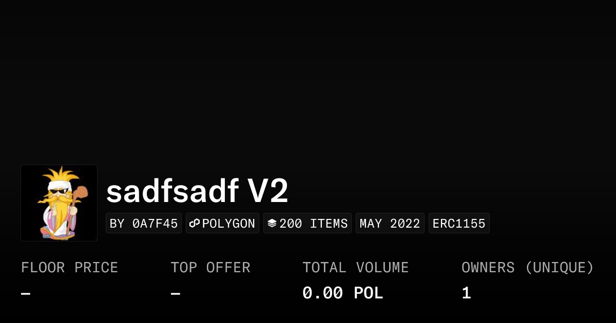 sadfsadf V2 - Collection | OpenSea