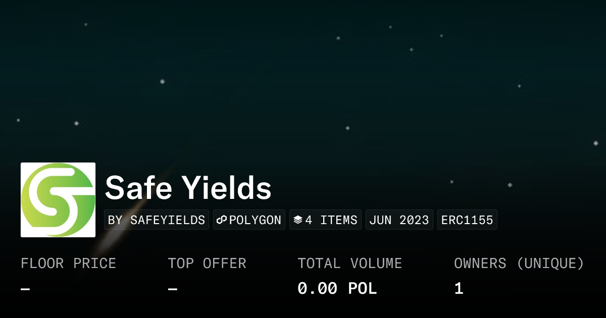 Safe Yields - Collection | OpenSea