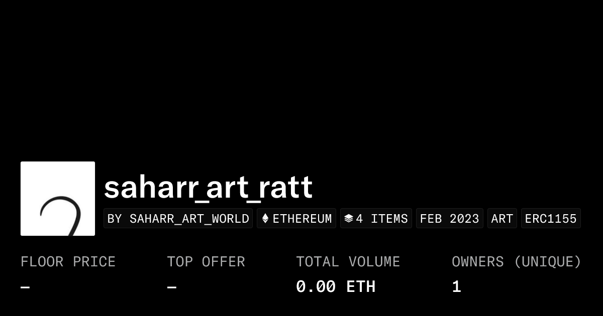 saharr_art_ratt - Collection | OpenSea