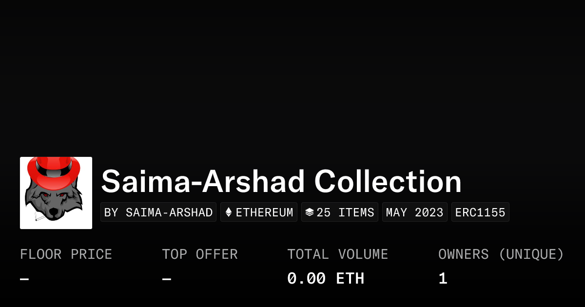 Saima-Arshad Collection - Collection | OpenSea