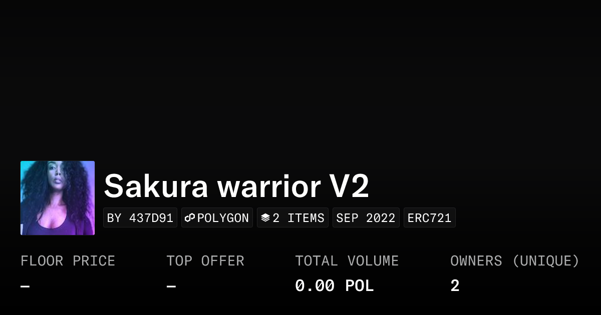Sakura warrior V2 - Collection | OpenSea