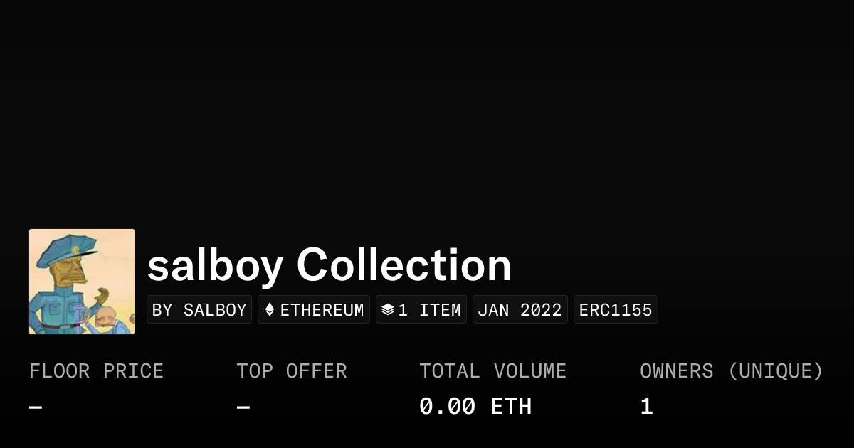 salboy Collection - Collection | OpenSea