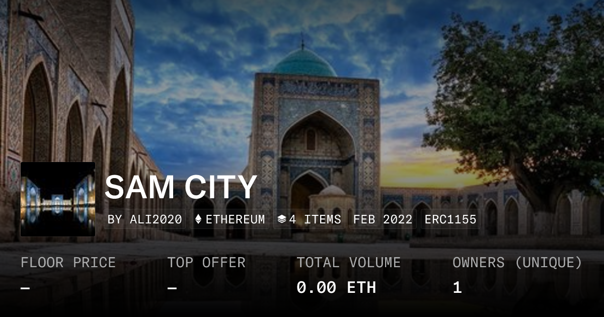 SAM CITY - Collection | OpenSea