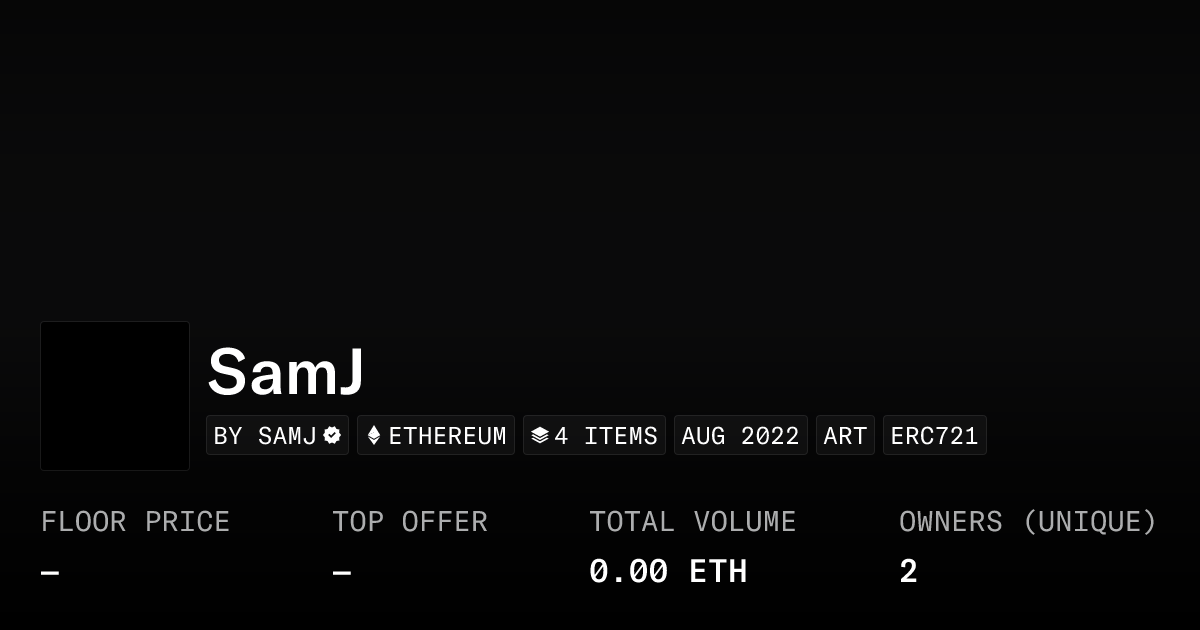 SamJ - Collection | OpenSea
