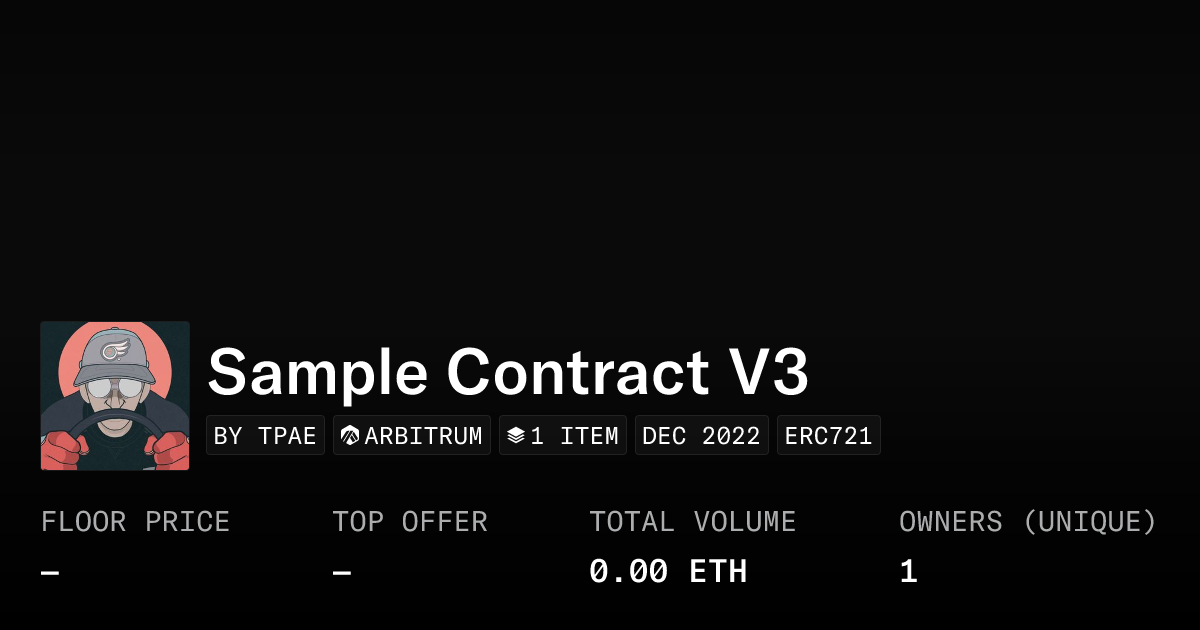 Sample Contract V3 - Collection | OpenSea