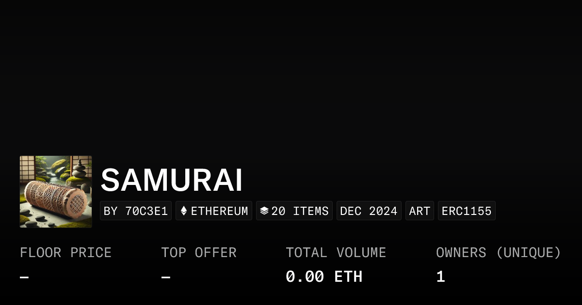 SAMURAI - Collection | OpenSea