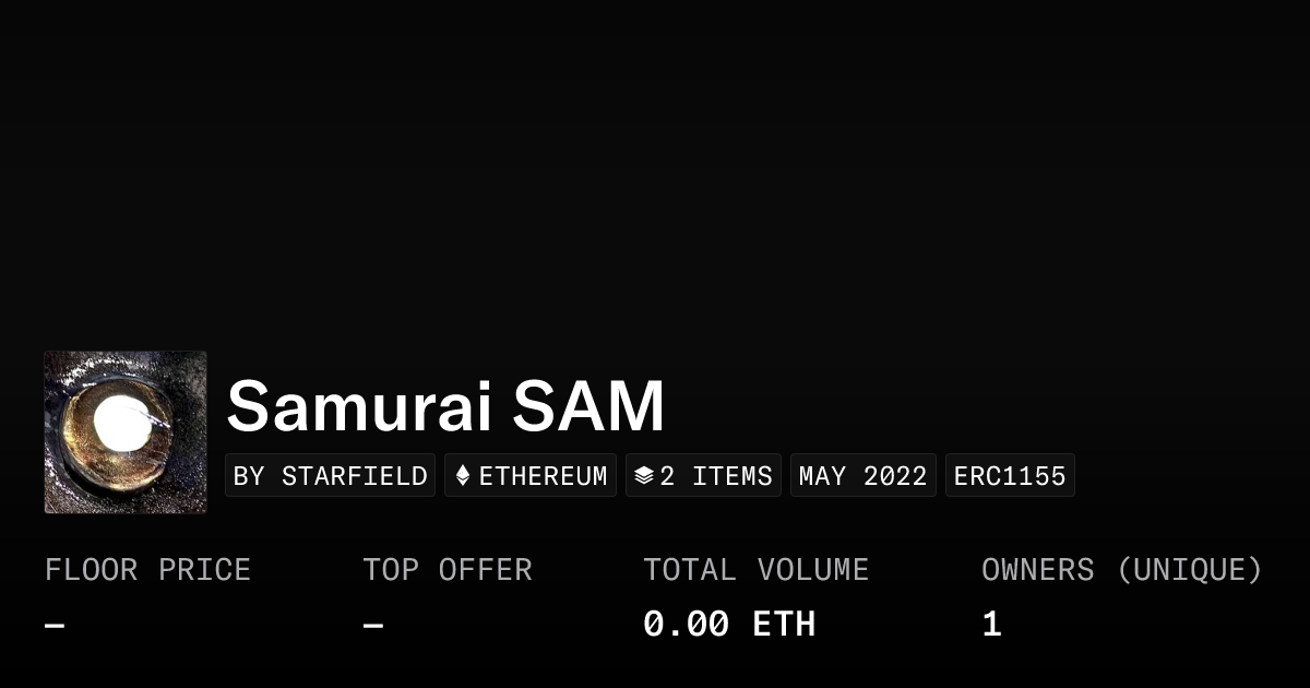Samurai SAM - Collection | OpenSea