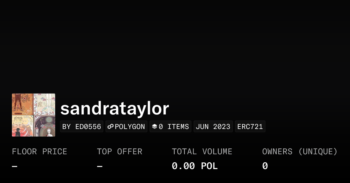 sandrataylor - Collection | OpenSea