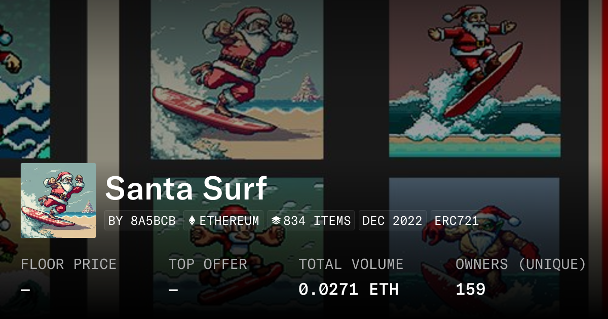 Santa Surf - Collection | OpenSea