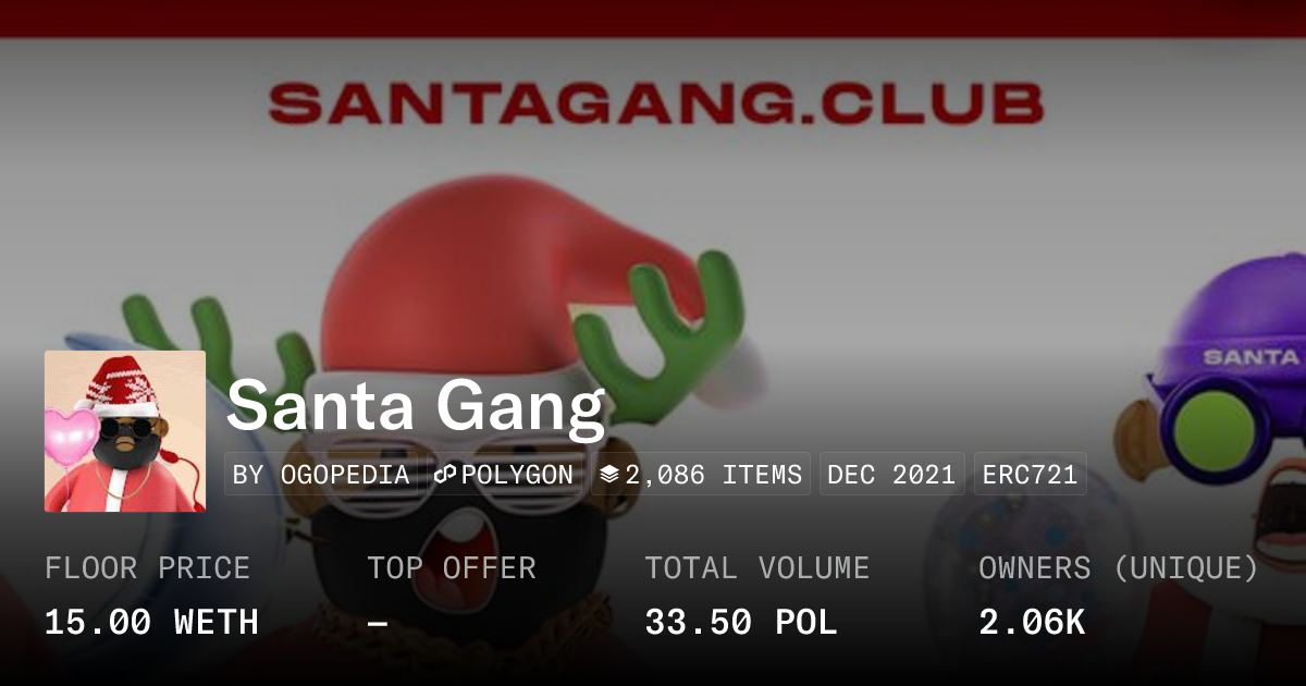 Santa Gang - Collection | OpenSea