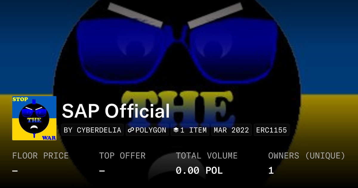 SAP Official - Collection | OpenSea