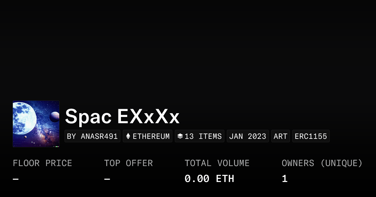 Spac EXxXx - Collection | OpenSea