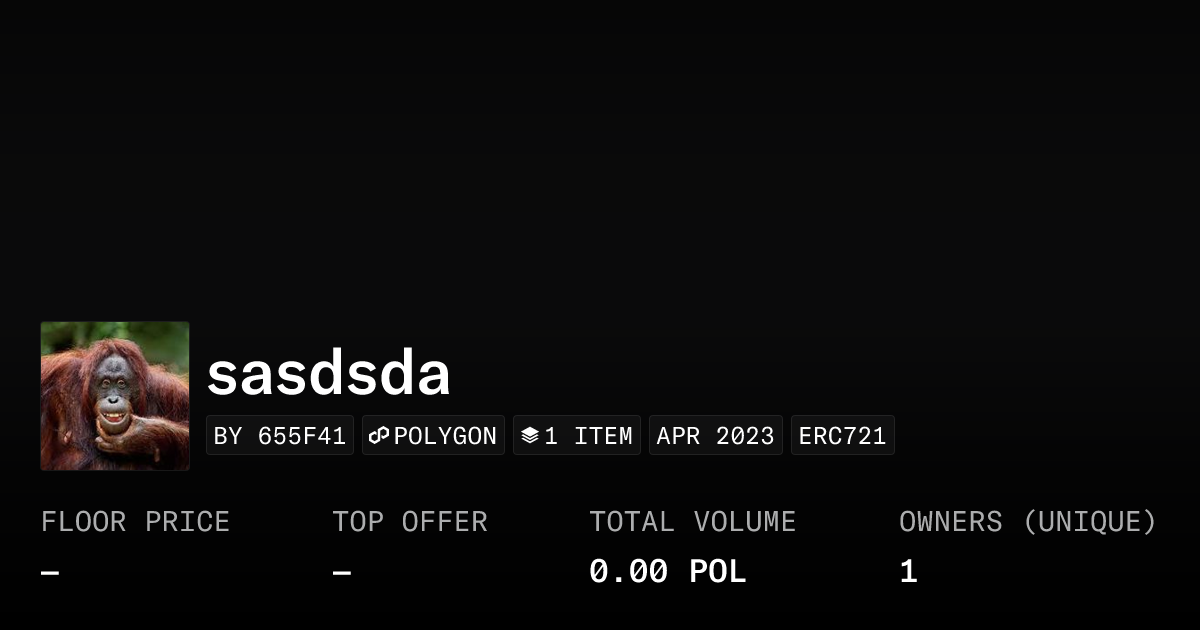 sasdsda - Collection | OpenSea