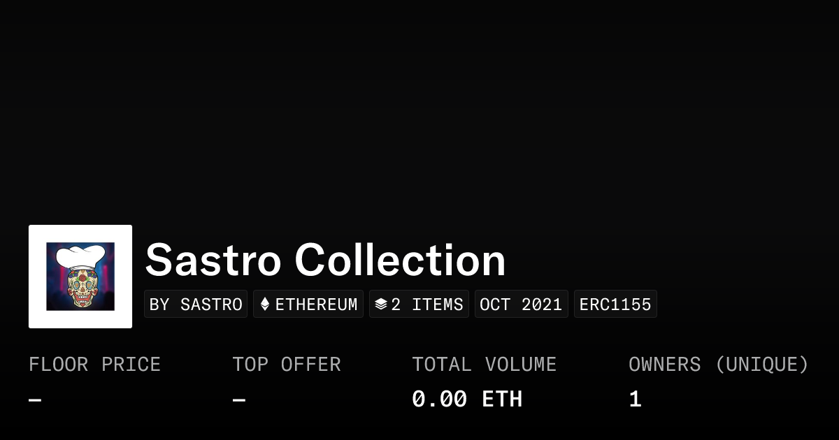 Sastro Collection - Collection | OpenSea