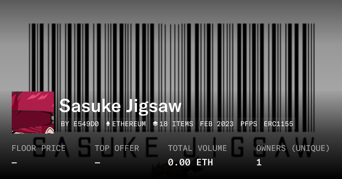 Sasuke Jigsaw - Collection | OpenSea