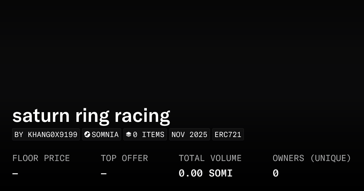 saturn ring racing - Collection | OpenSea