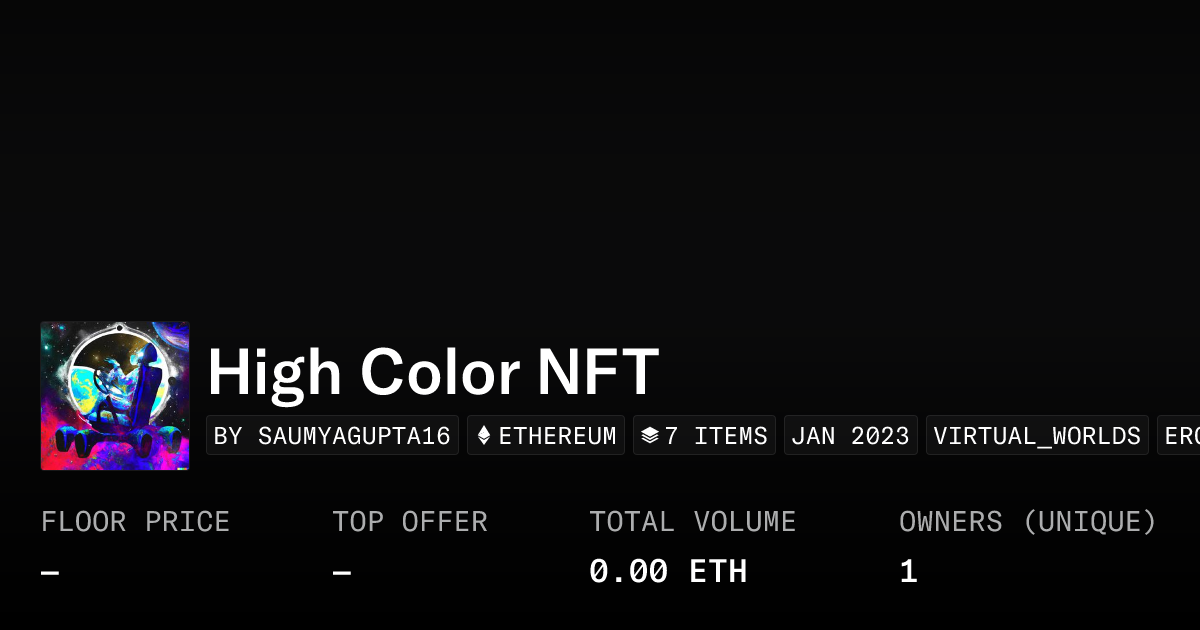 High Color NFT - Collection | OpenSea