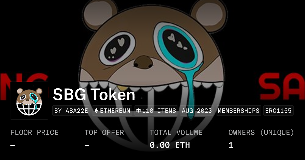 SBG Token - Collection | OpenSea