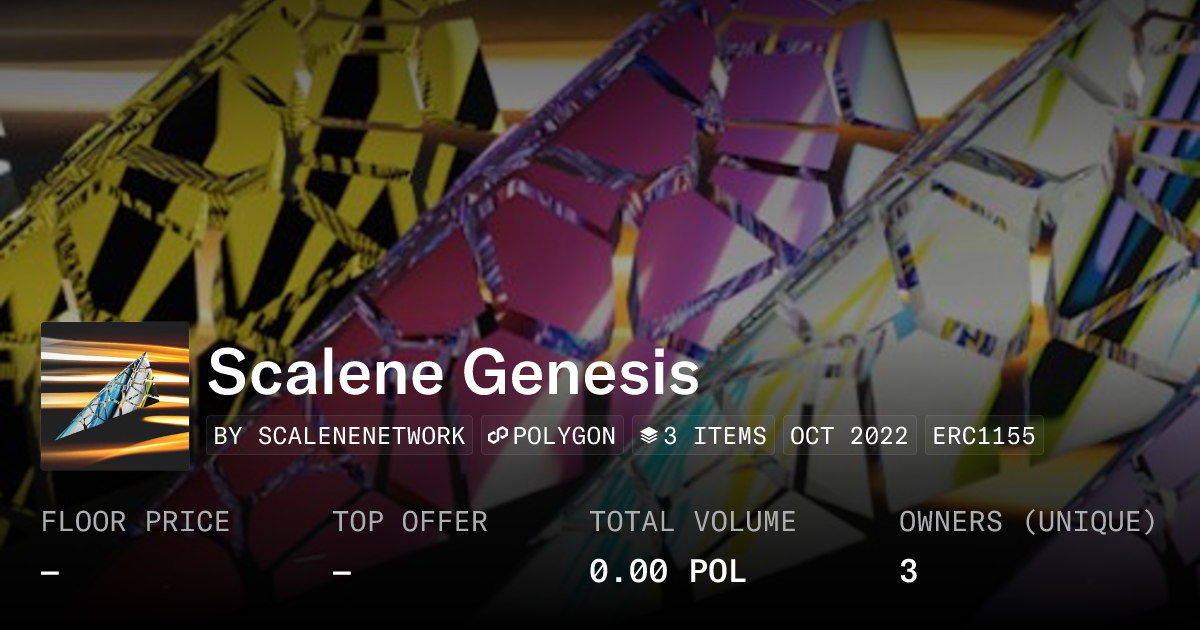 Scalene Genesis - Collection | OpenSea