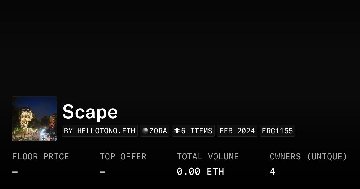 Scape - Collection | OpenSea