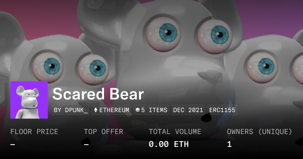 Scared Bear - Collection | OpenSea