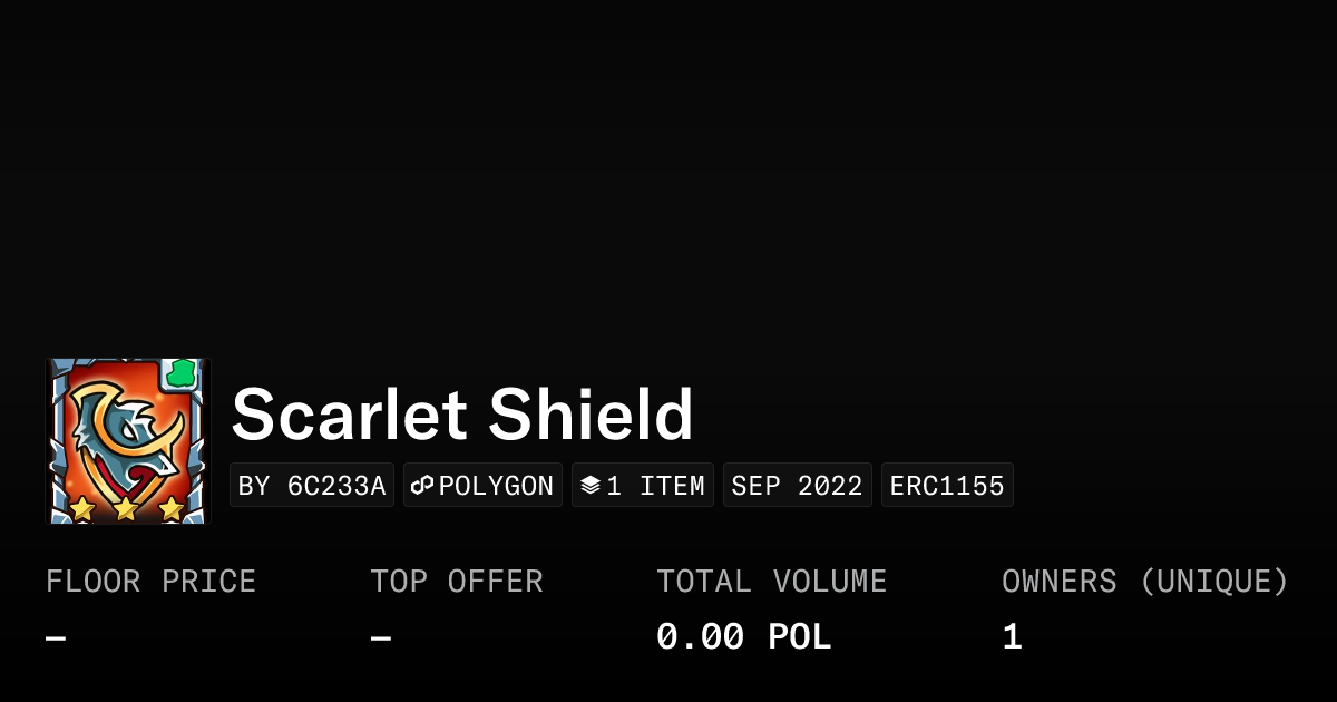 Scarlet Shield - Collection | OpenSea