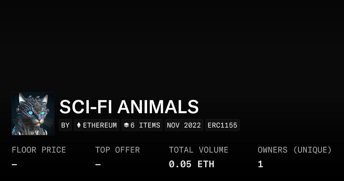 SCI-FI ANIMALS - Collection | OpenSea