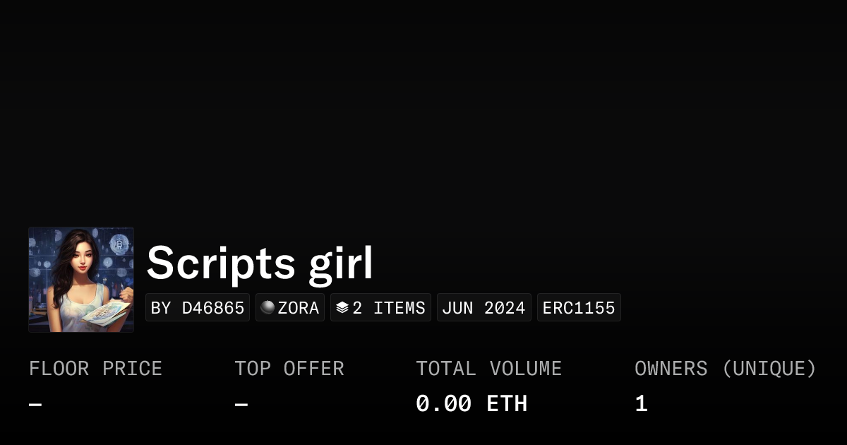 Scripts girl - Collection | OpenSea