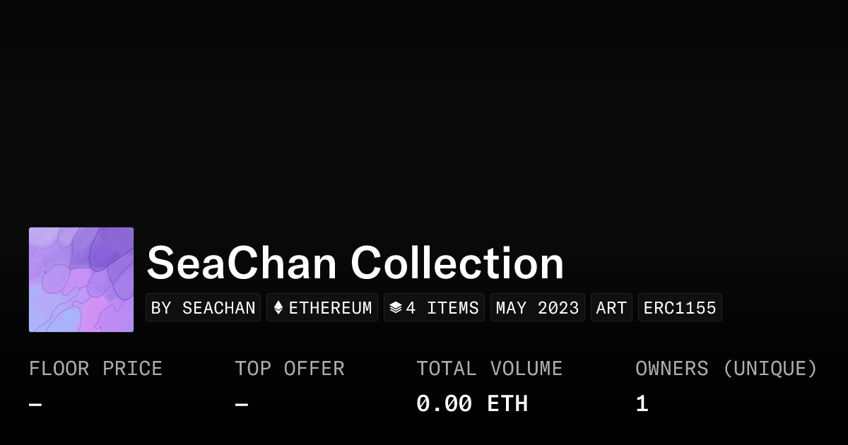 SeaChan Collection - Collection | OpenSea