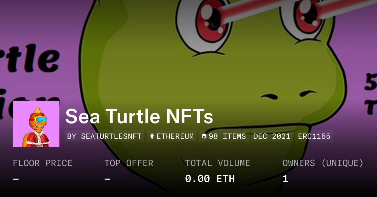 Sea Turtle NFTs - Collection | OpenSea