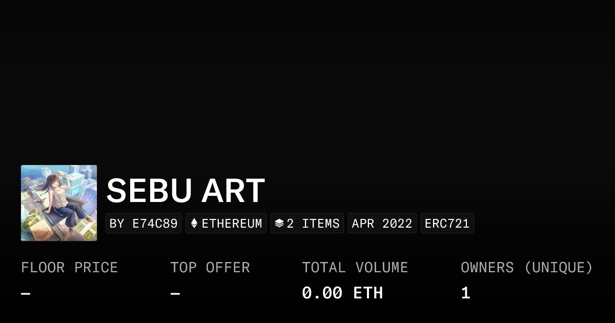 SEBU ART - Collection | OpenSea