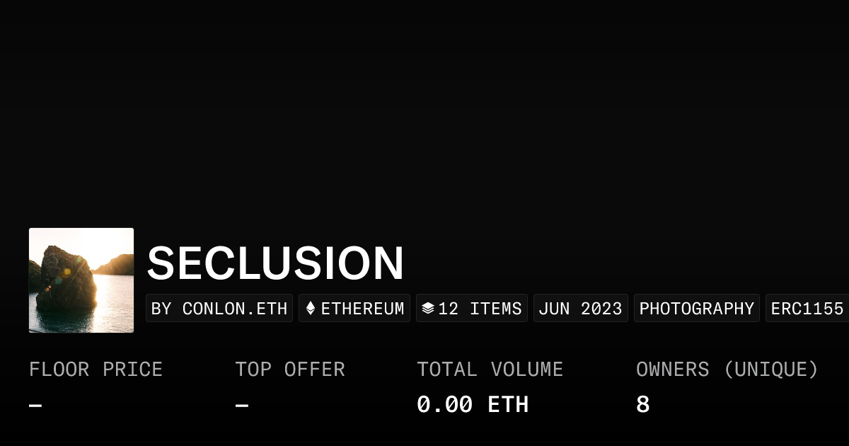 SECLUSION - Collection | OpenSea