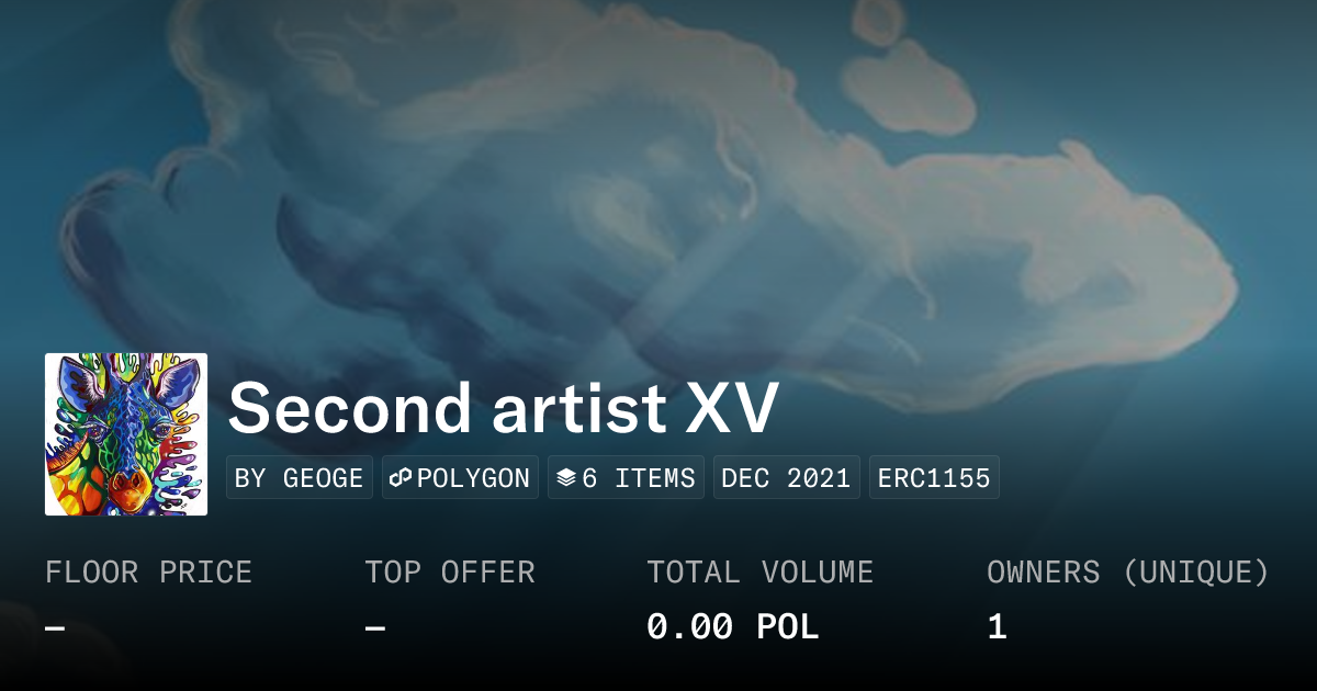 Second artist XV - Collection | OpenSea