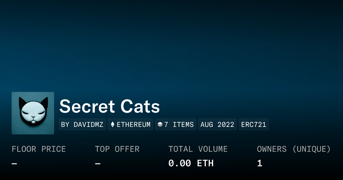 Secret Cats - Collection | OpenSea