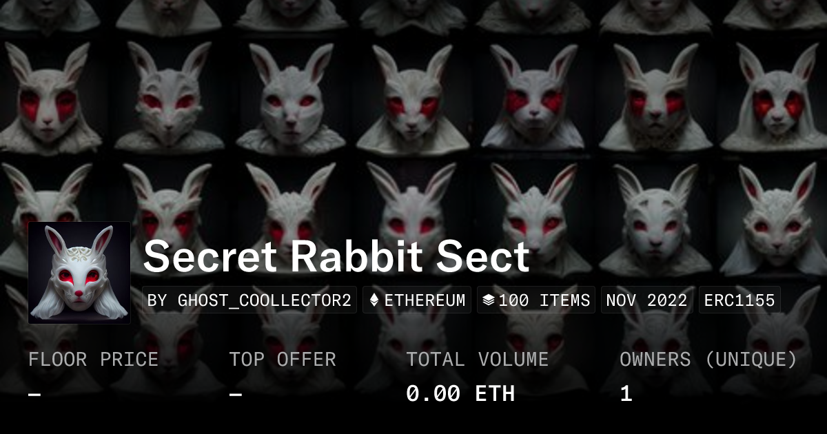 Secret Rabbit Sect - Collection | OpenSea