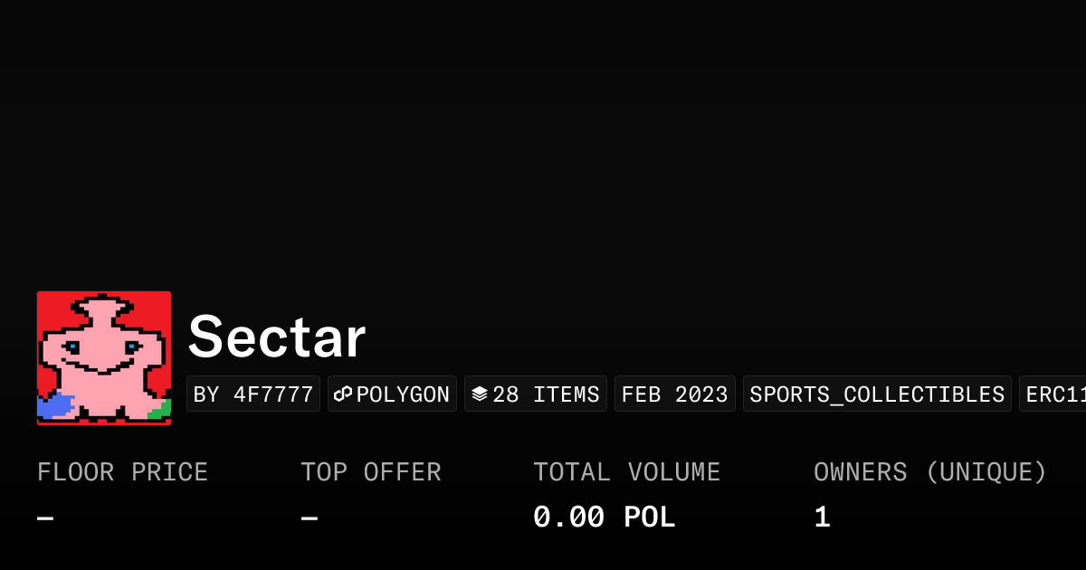 Sectar - Collection | OpenSea