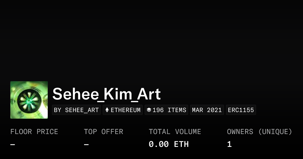 Sehee_Kim_Art - Collection | OpenSea