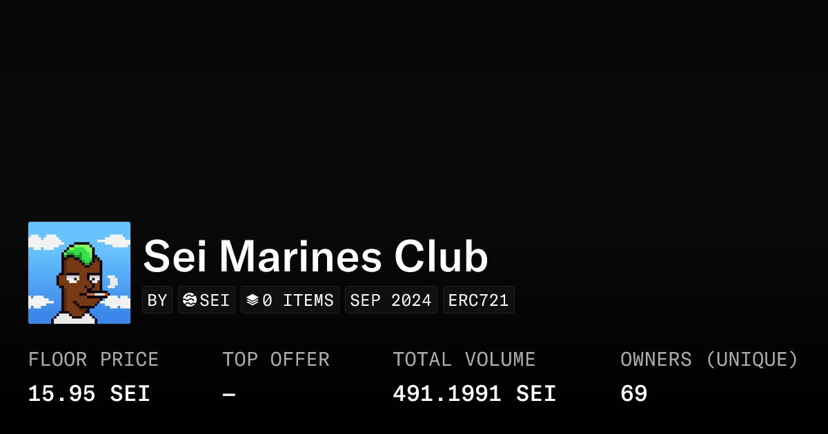 Sei Marines Club - Collection | OpenSea