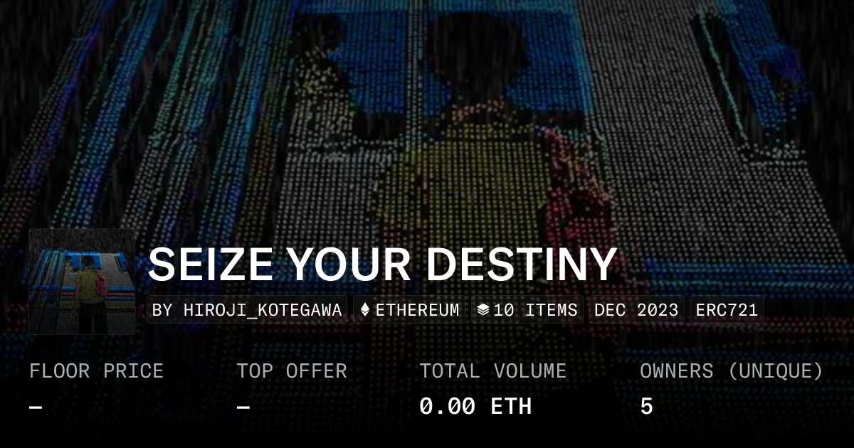 SEIZE YOUR DESTINY - Collection | OpenSea