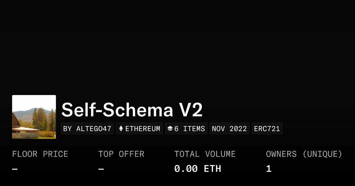 Self-Schema V2 - Collection | OpenSea