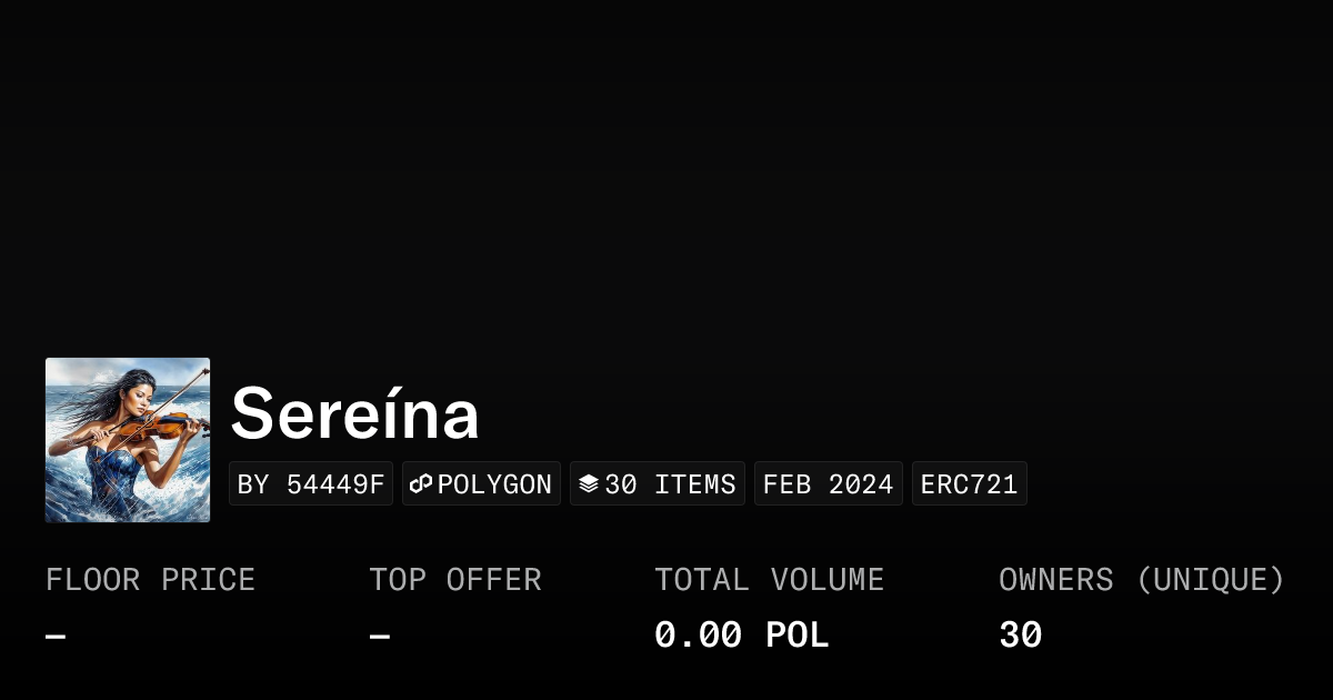 Sereína - Collection | OpenSea