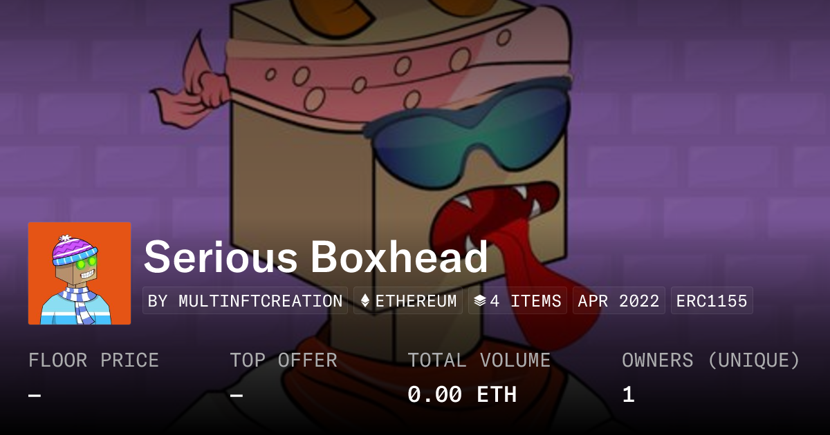 Serious Boxhead - Collection | OpenSea