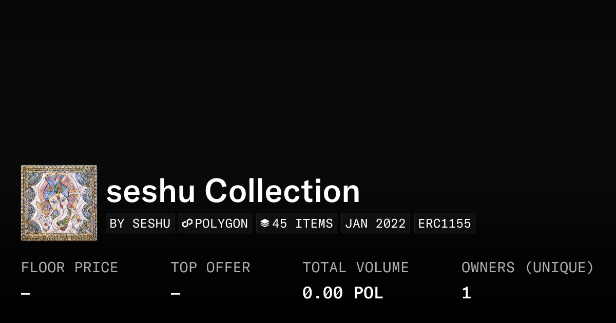 seshu Collection - Collection | OpenSea